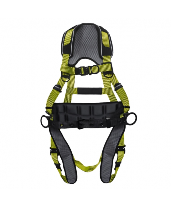 4 Ring harness with lumbar belt and quick connection buckles Size S-M