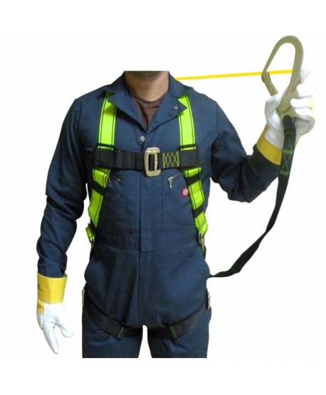 3-ring full body harness with 6 ft lanyard