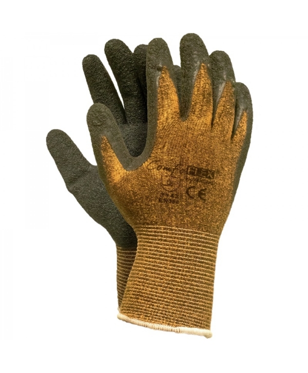 Elastic glove with latex coated palm Size 9