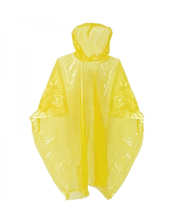 Yellow disposable rain cape