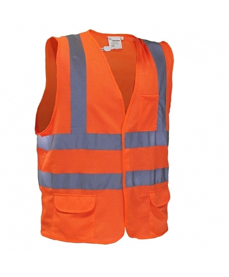 Chaleco de seguridad color verde ANSI Clase 2 Color Verde Talla S-M