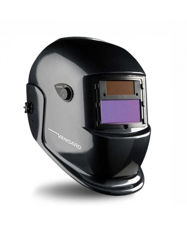 Welding mask with auto-darkening screen, "Weldstone"