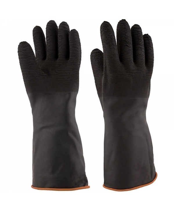 Long rubber gloves