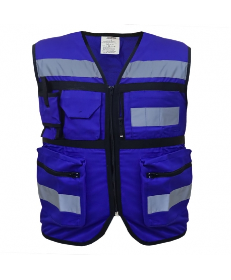 High visibility paramedic vest Size S Color Blue